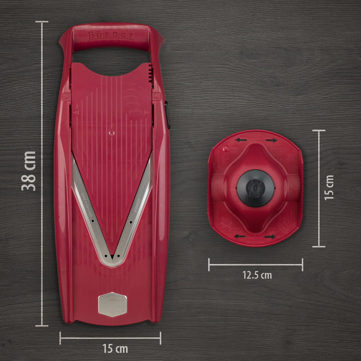 BÖRNER GERMANY V5 PowerLine Basic Set Red (Boxed) – Chef & a knife