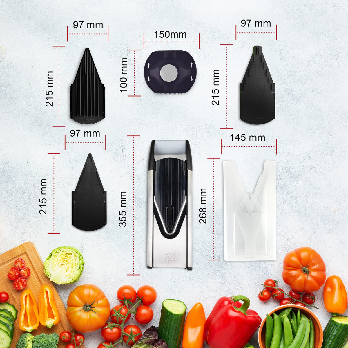 BÖRNER GERMANY V6 ExclusiveLine Starter Set (Boxed) – Chef & a knife