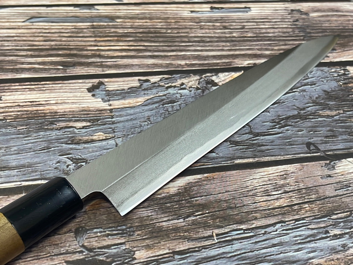 Vintage Japanese Yanagiba Knife 200mm Made in Japan 🇯🇵 Carbon Steel 87 ...